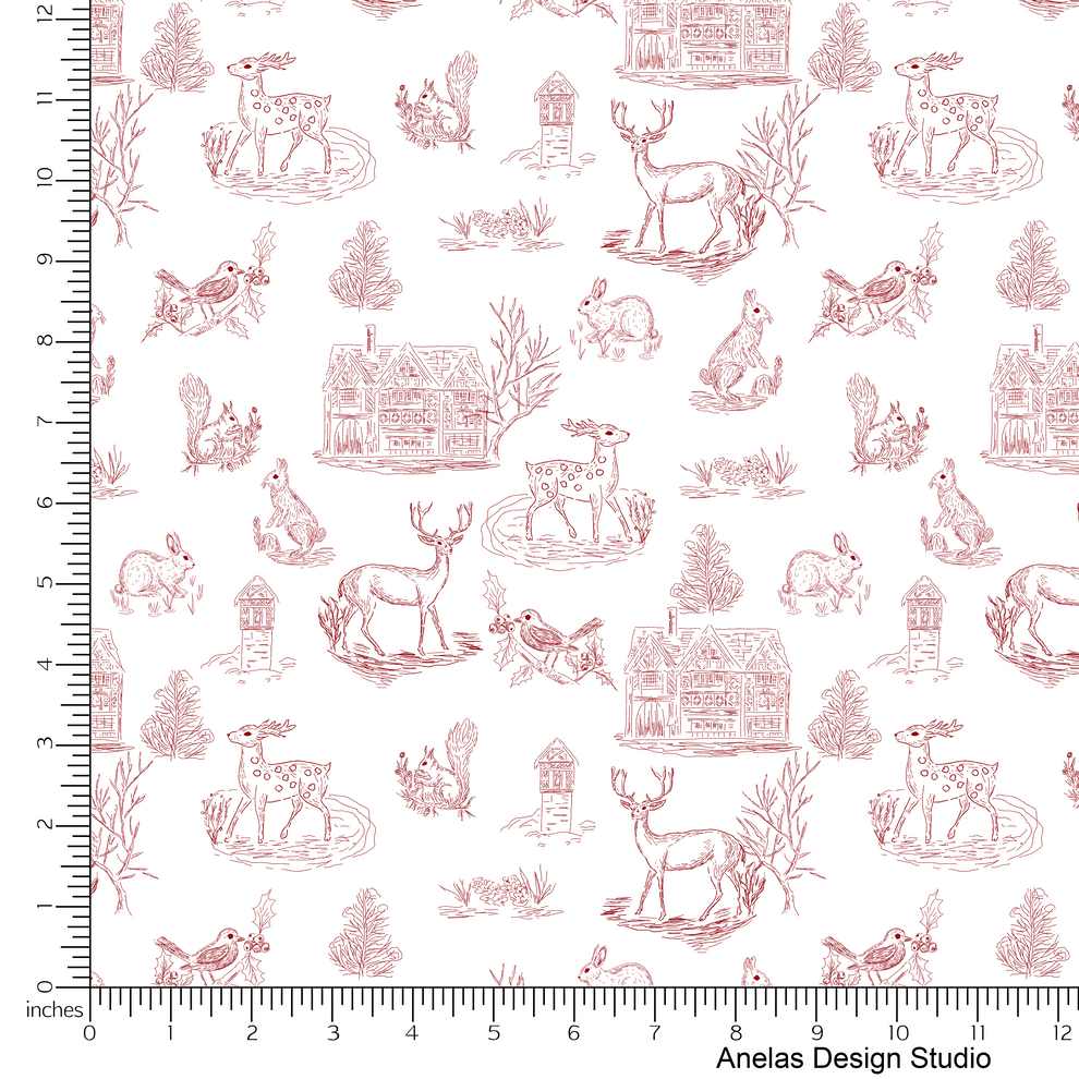 Winter Wonderland Toile- Anelas Design Studio – Natural Roots